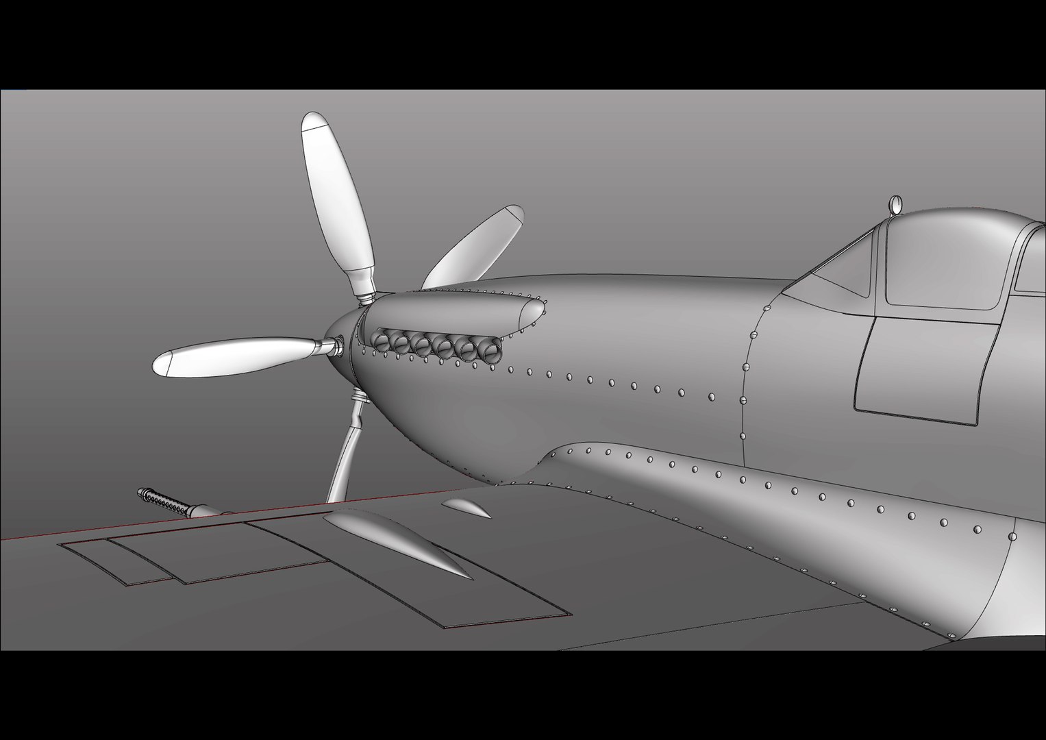 3D Fighter British Spitfire - TurboSquid 2158652
