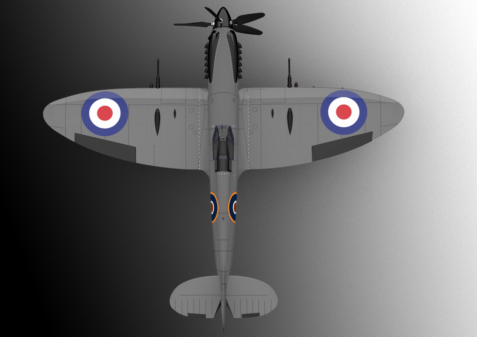 3D Fighter British Spitfire - TurboSquid 2158652