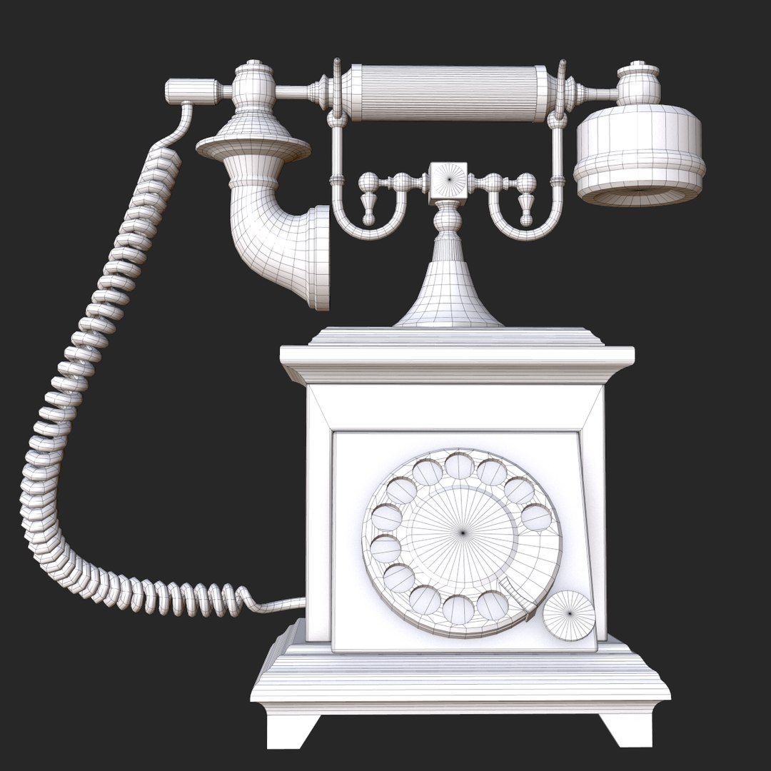 Old Antique Phone 3D Model - TurboSquid 1415977