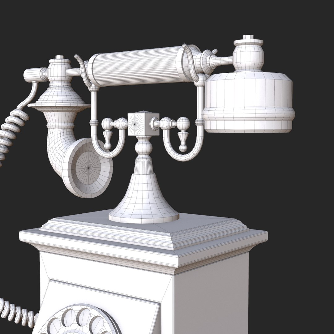 Old Antique Phone 3D Model - TurboSquid 1415977