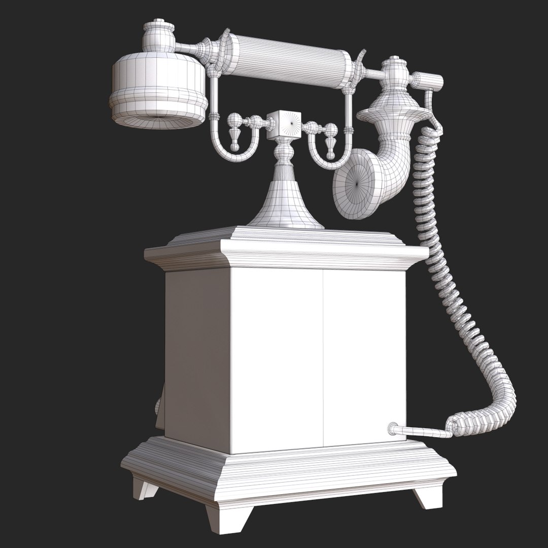 Old Antique Phone 3D Model - TurboSquid 1415977