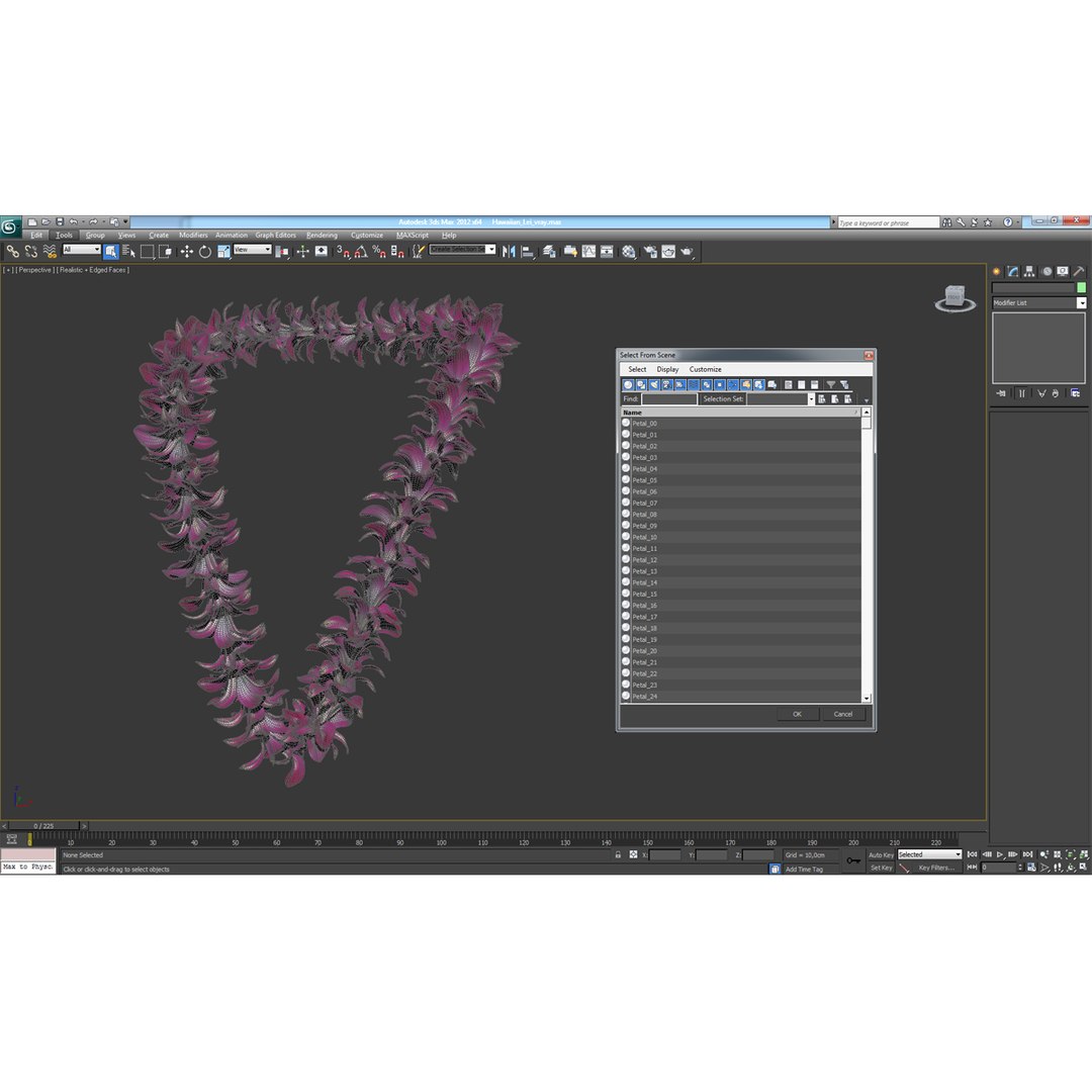 Hawaiian Lei 3d Model