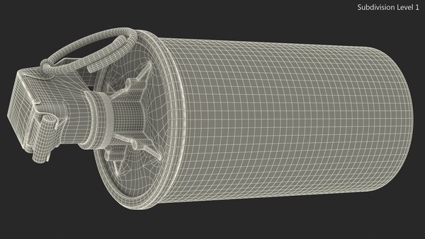 modelo 3d Granada de mano ABC M7A2 Riot Control CS - TurboSquid 1628611