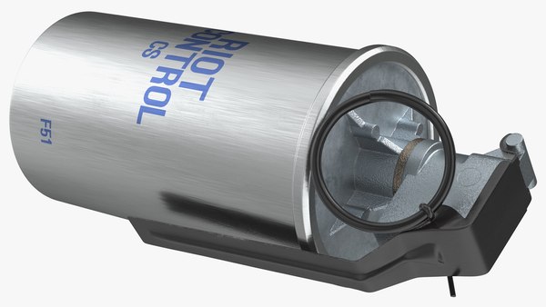 modelo 3d Granada de mano ABC M7A2 Riot Control CS - TurboSquid 1628611