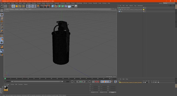 modelo 3d Granada de mano ABC M7A2 Riot Control CS - TurboSquid 1628611
