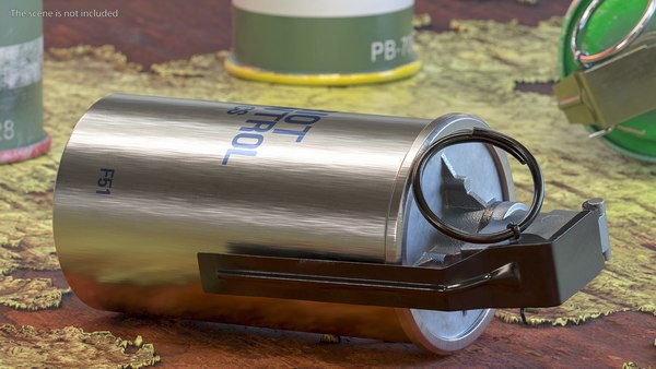 modelo 3d Granada de mano ABC M7A2 Riot Control CS - TurboSquid 1628611