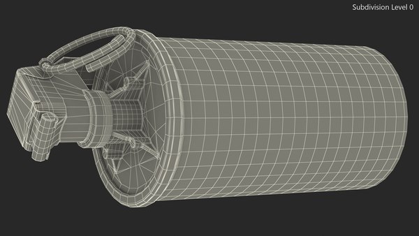 modelo 3d Granada de mano ABC M7A2 Riot Control CS - TurboSquid 1628611
