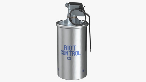 modelo 3d Granada de mano ABC M7A2 Riot Control CS - TurboSquid 1628611