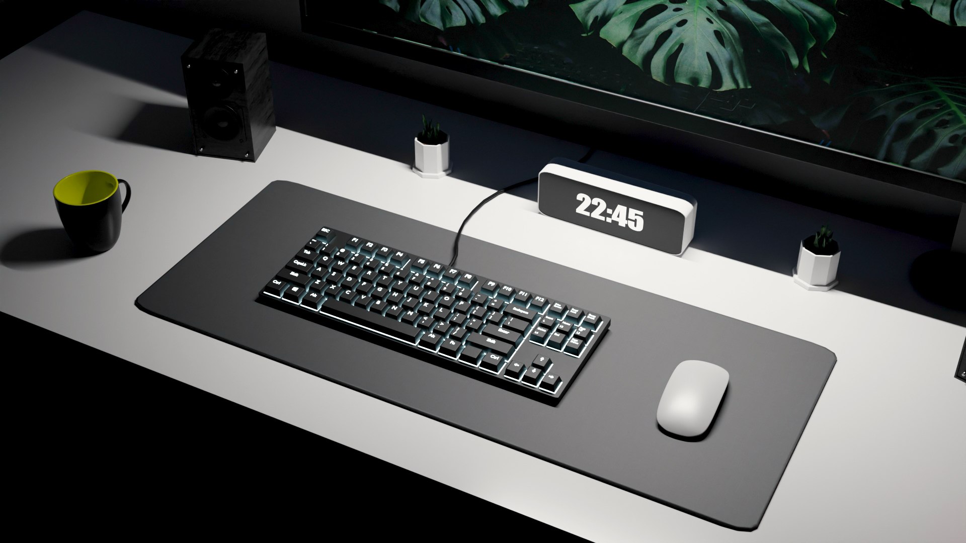 3D Modern Computer Desk 2 By Nikdox Model - TurboSquid 2057542