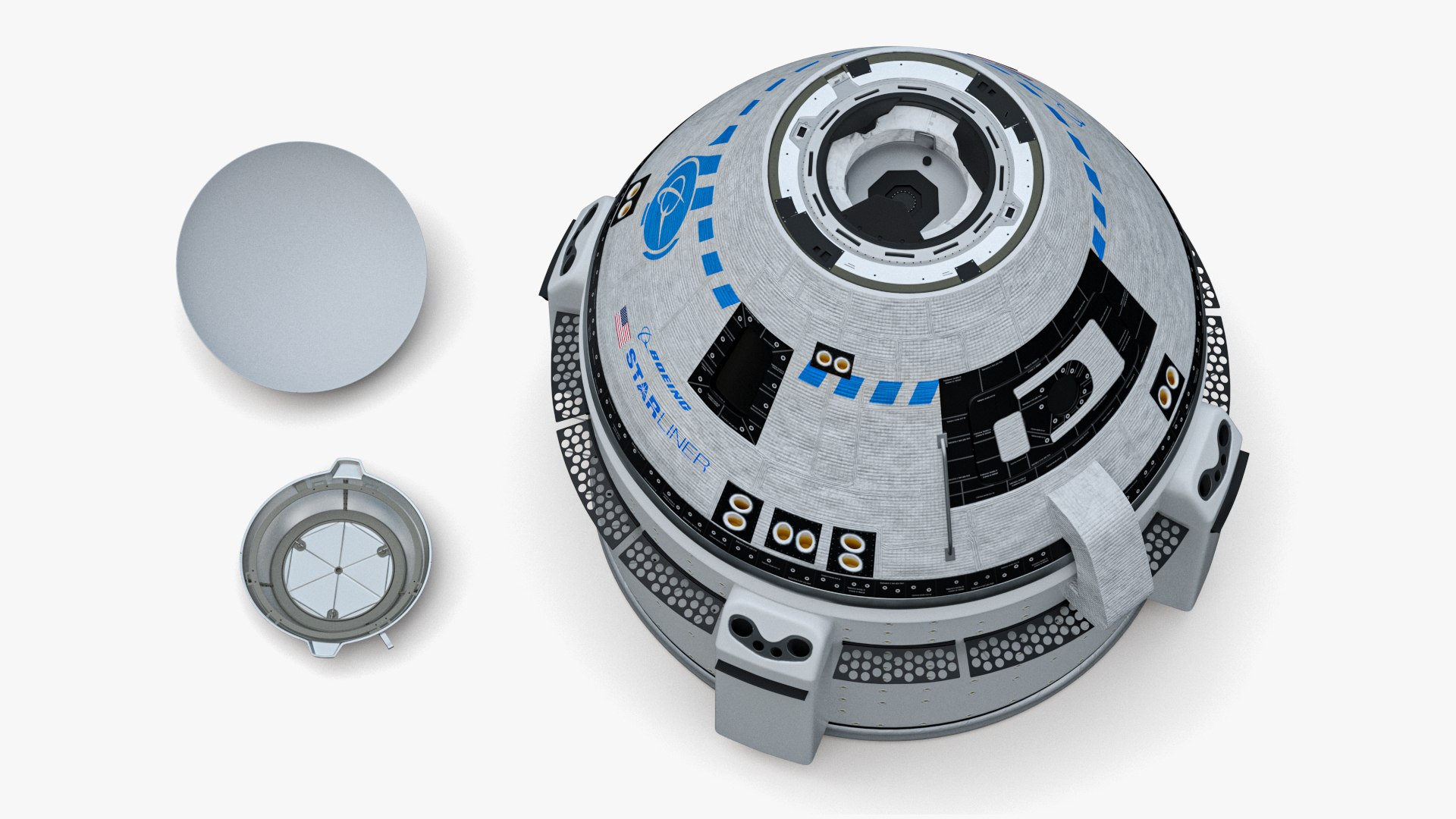 3D Model Boeing CST-100 Starliner Spacecraft - TurboSquid 2270338