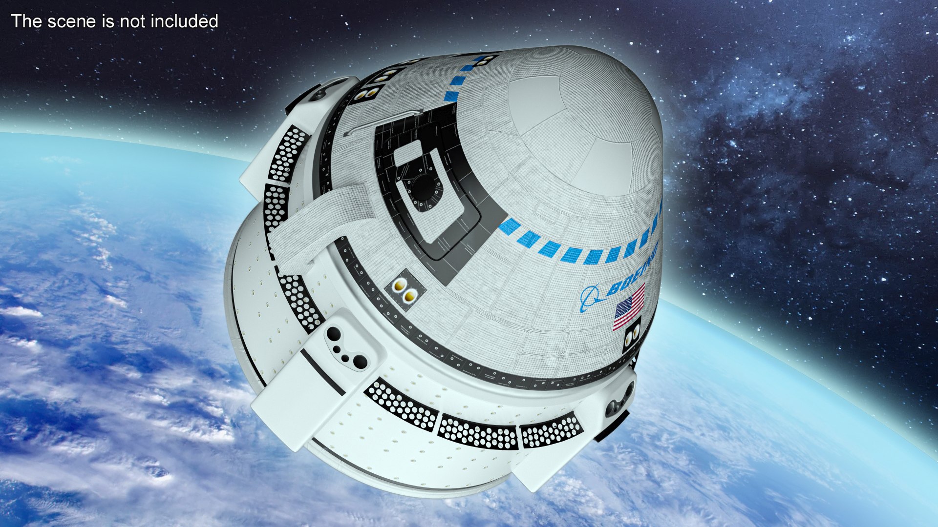 3D Model Boeing CST-100 Starliner Spacecraft - TurboSquid 2270338