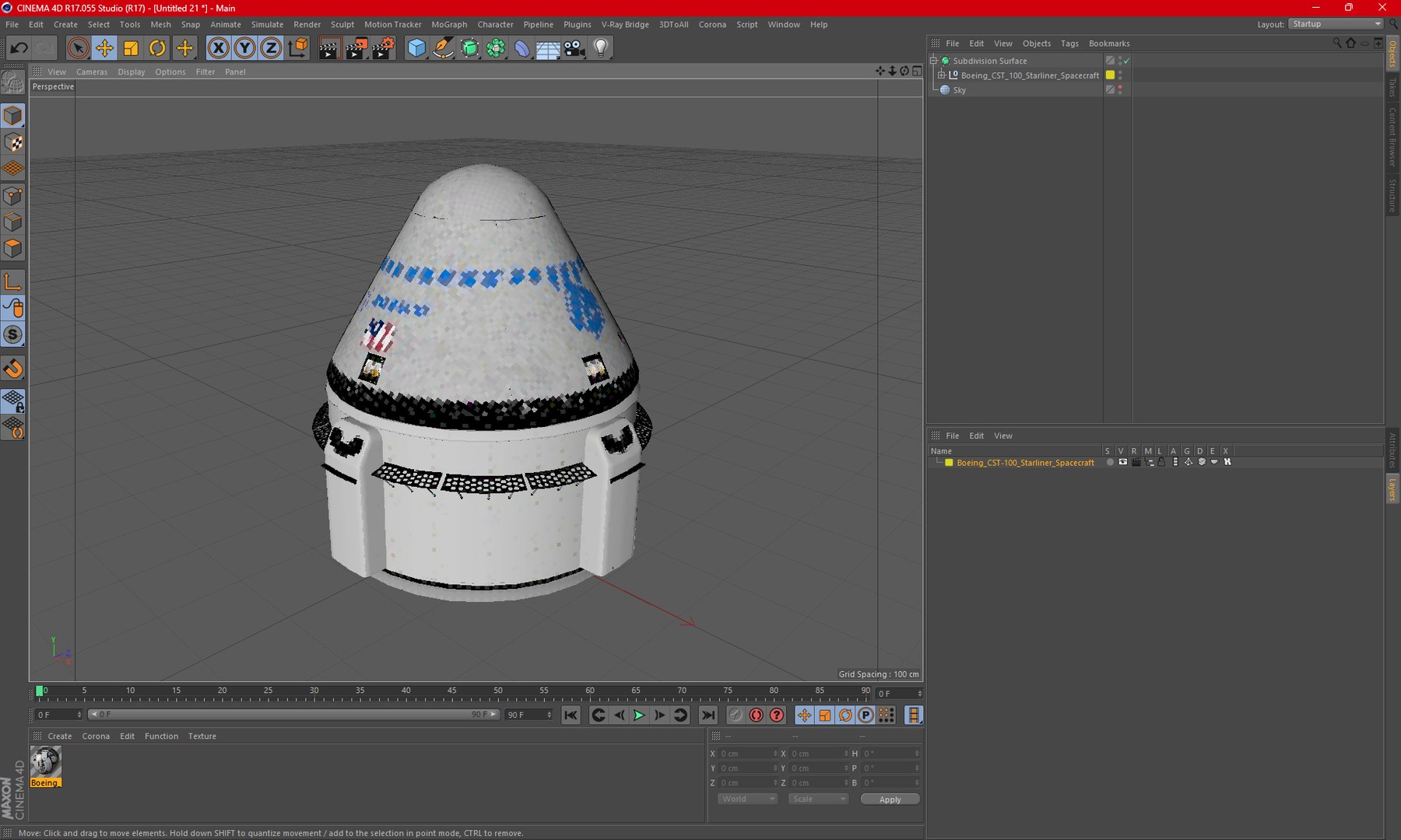 3D Model Boeing CST-100 Starliner Spacecraft - TurboSquid 2270338