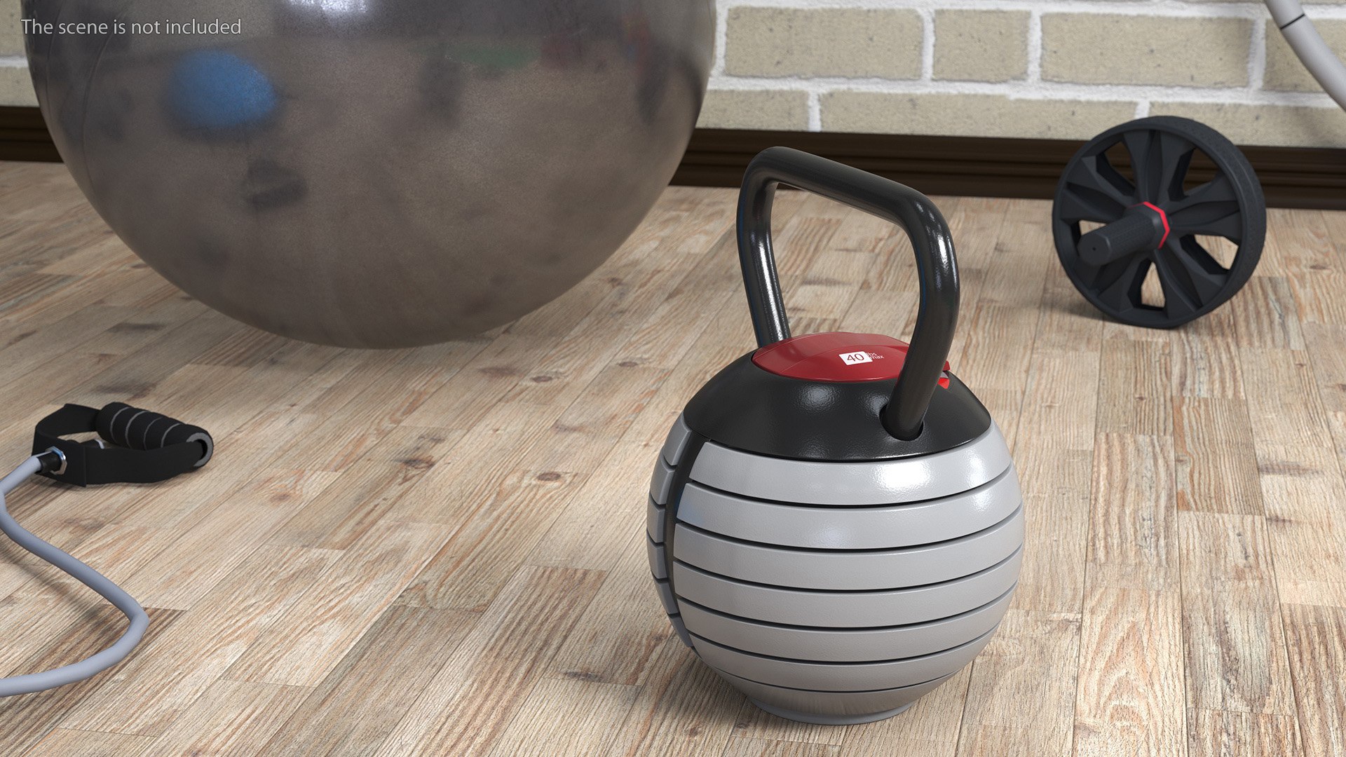 3D Adjustable Kettlebell Gray Model - TurboSquid 2250273