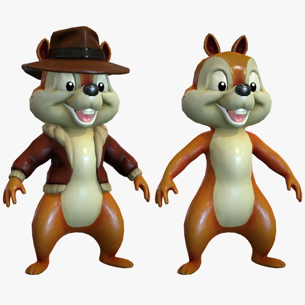 3d cartoon chipmunk model