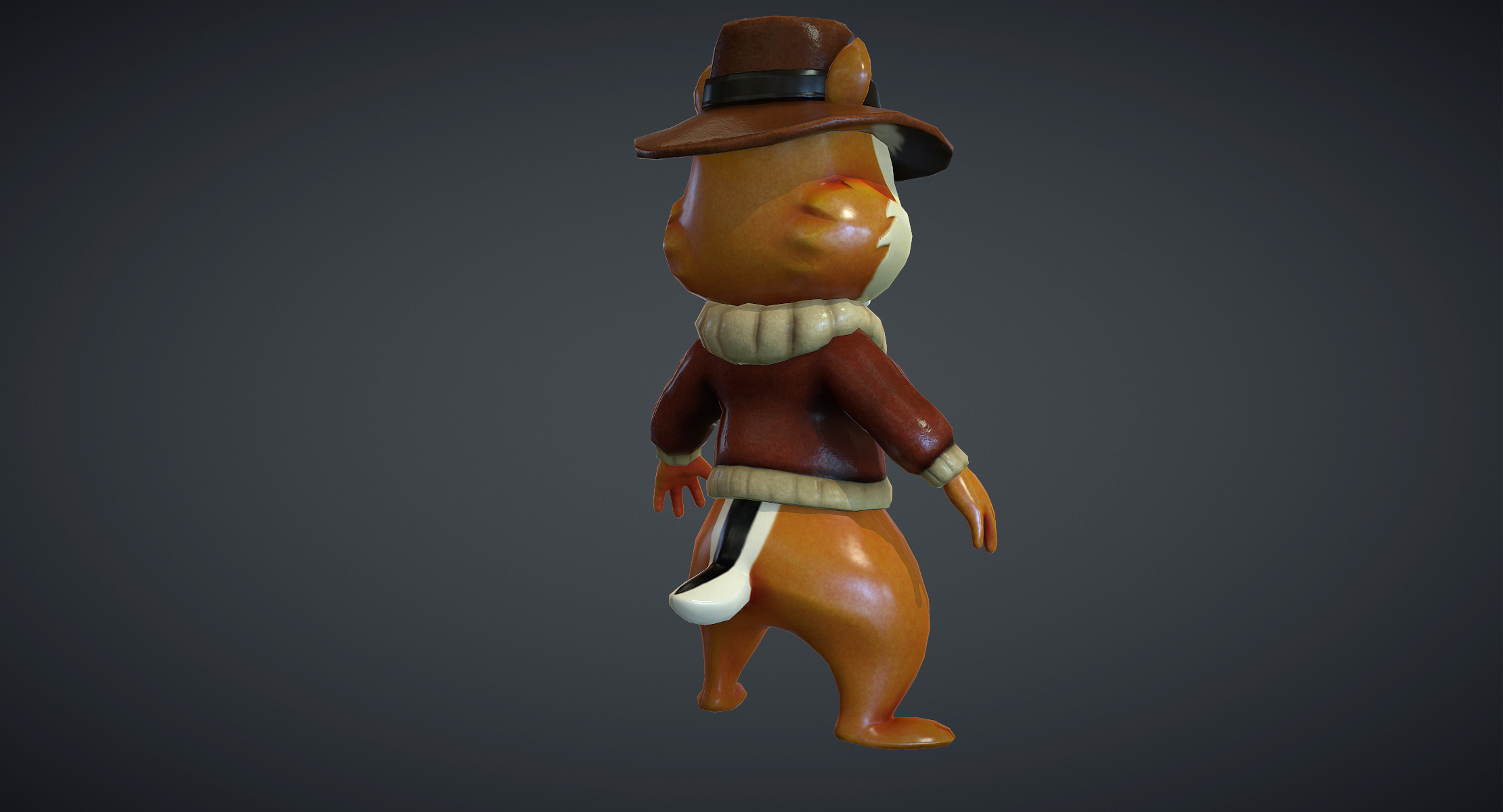 3d cartoon chipmunk model