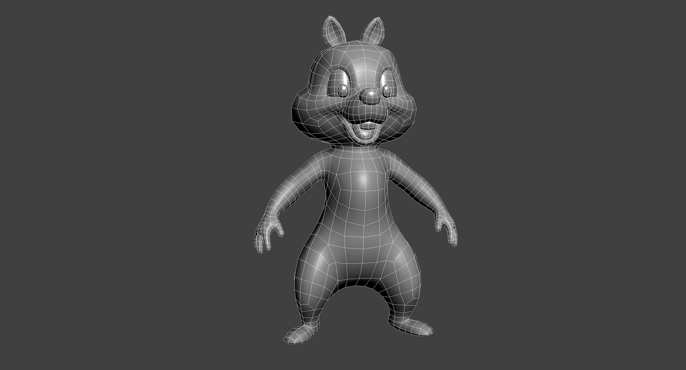 3d cartoon chipmunk model