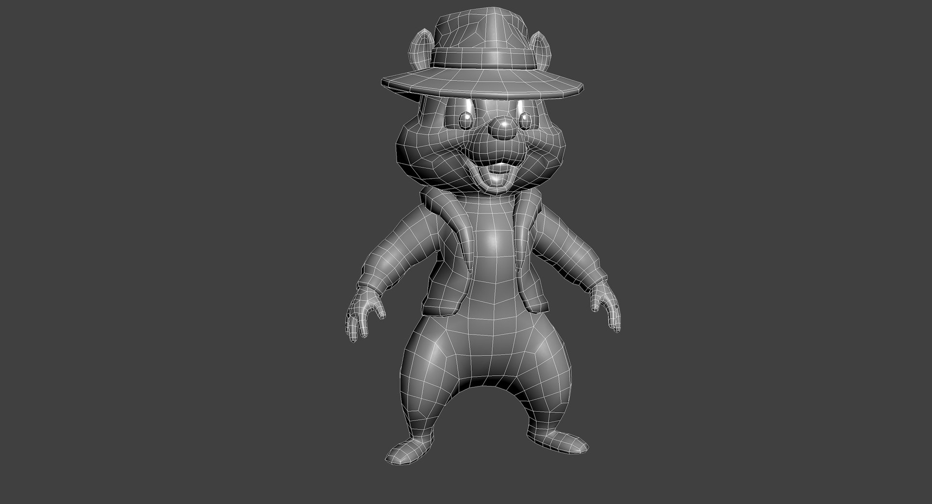 3d cartoon chipmunk model