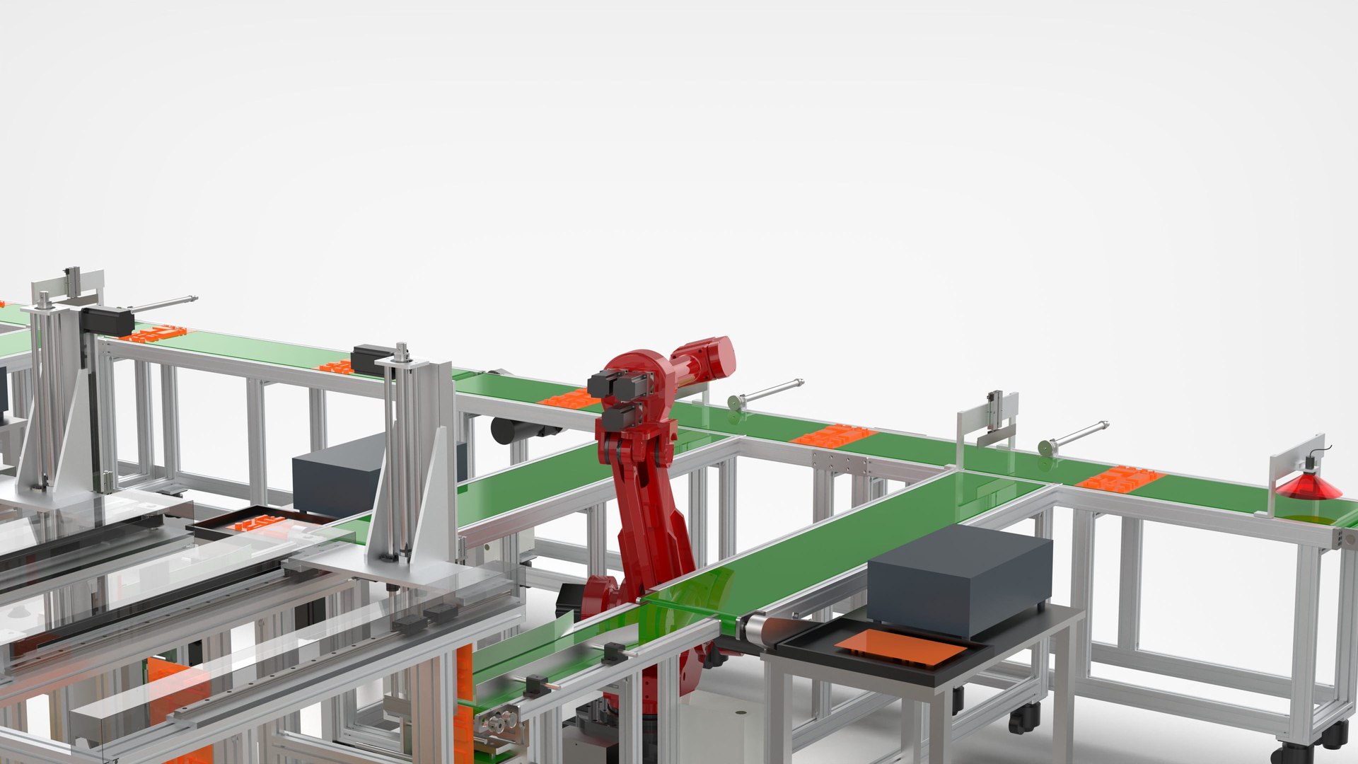 Automatic Packaging Sorting And Stacking Line Model - TurboSquid 2048525