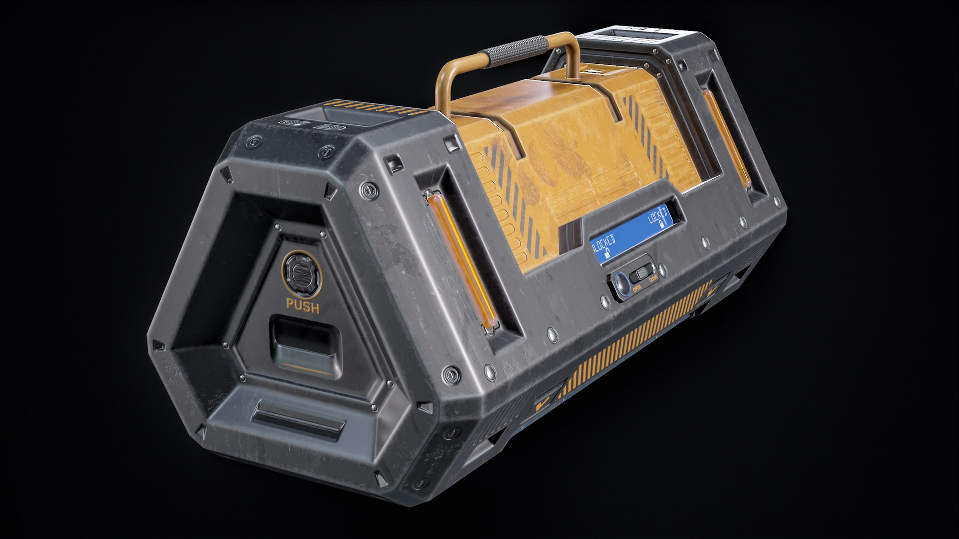 3D Sci-Fi Case 01 PBR - TurboSquid 2083812