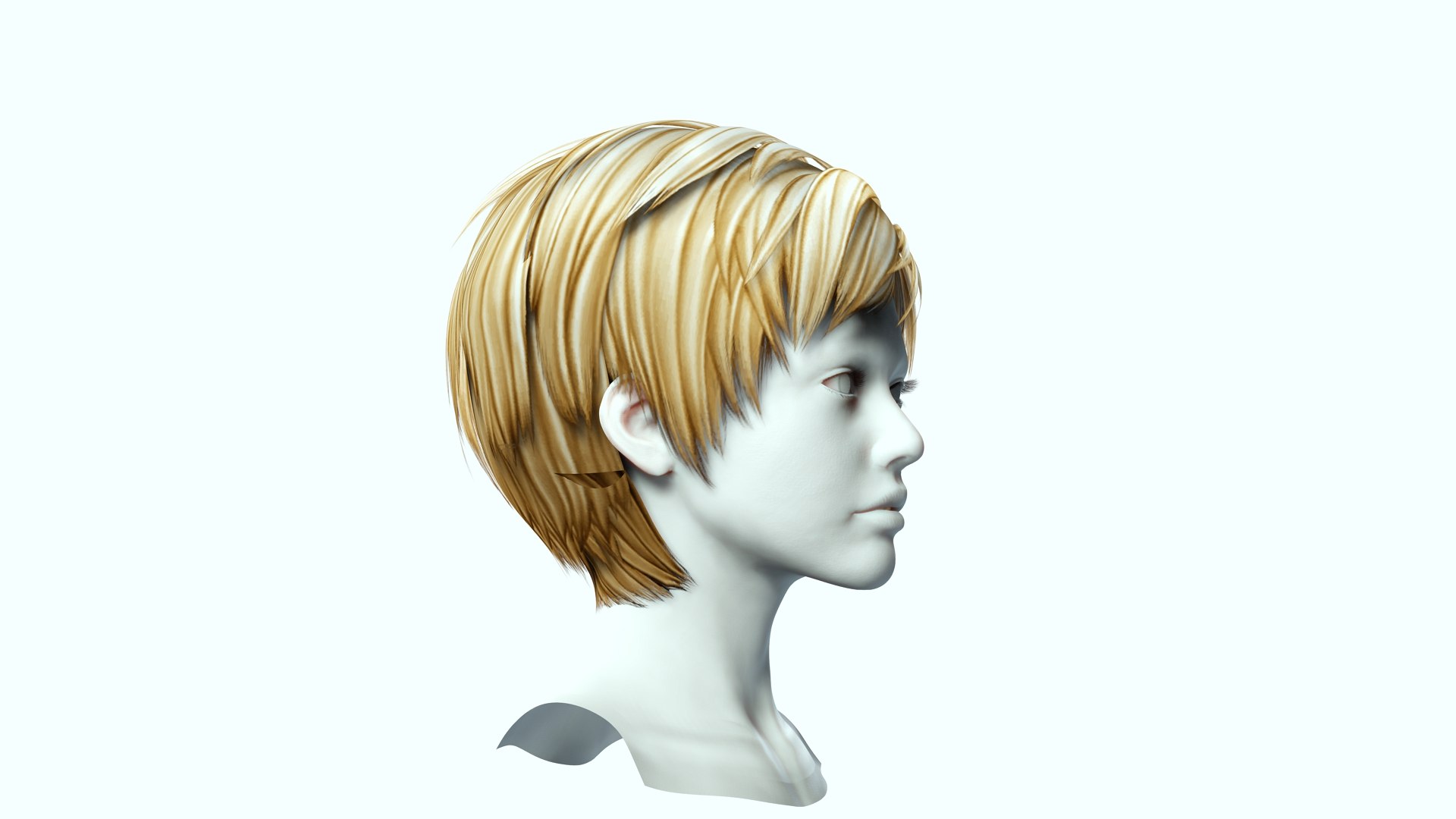Pexie Short Hair 3D - TurboSquid 2226751
