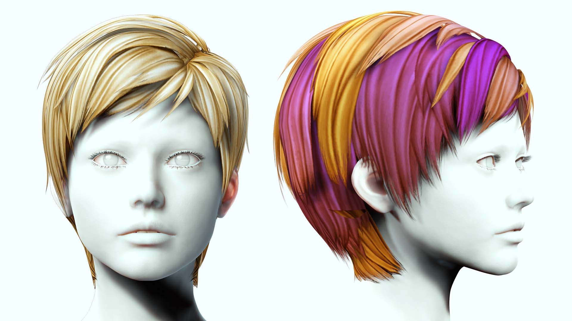 Pexie Short Hair 3D - TurboSquid 2226751