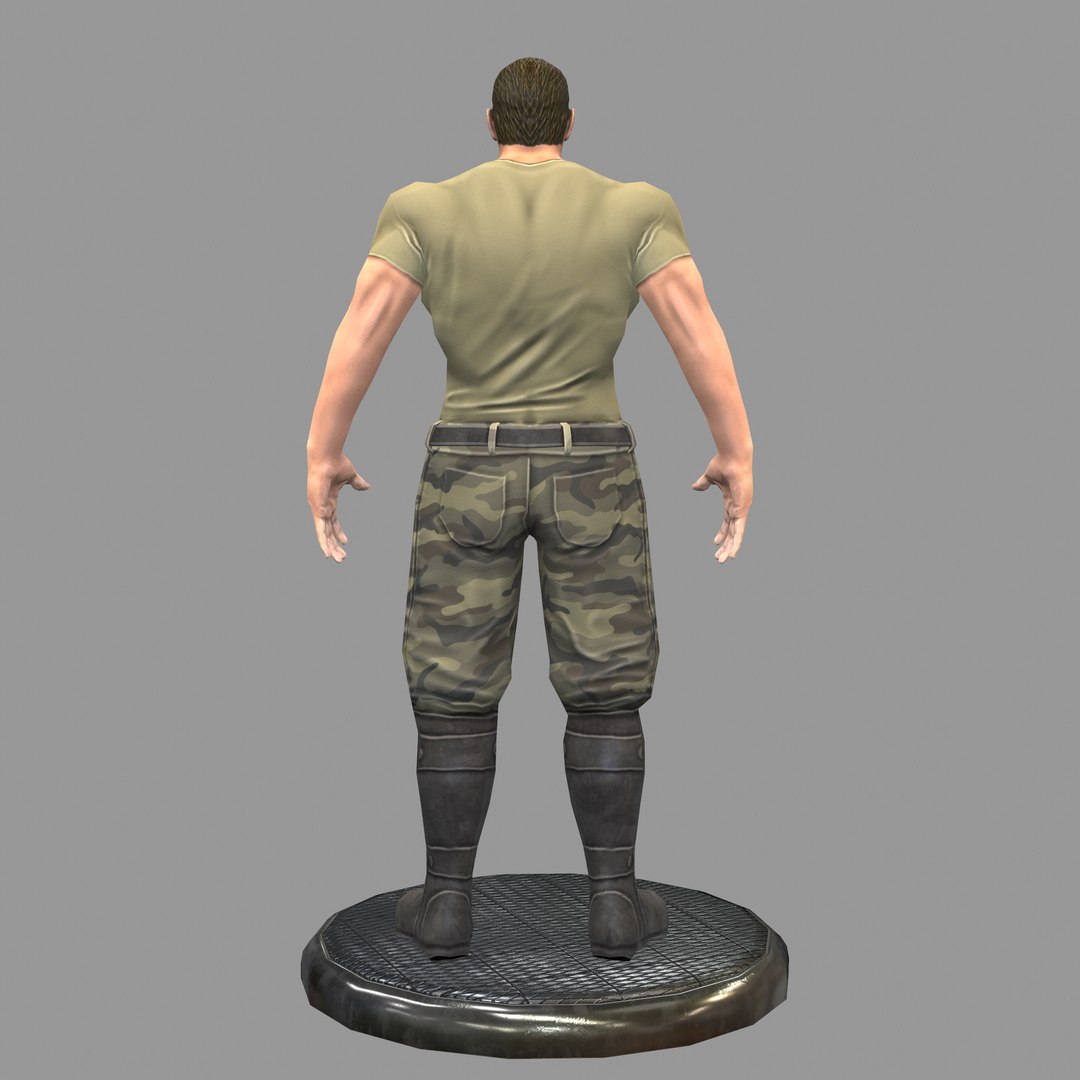 Thug soldier 3D model - TurboSquid 1292550