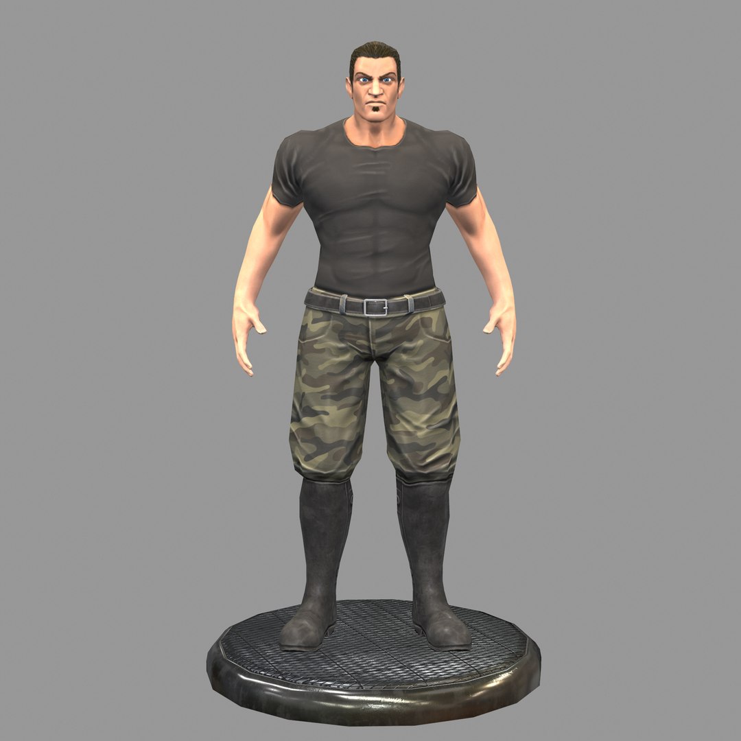 Thug soldier 3D model - TurboSquid 1292550