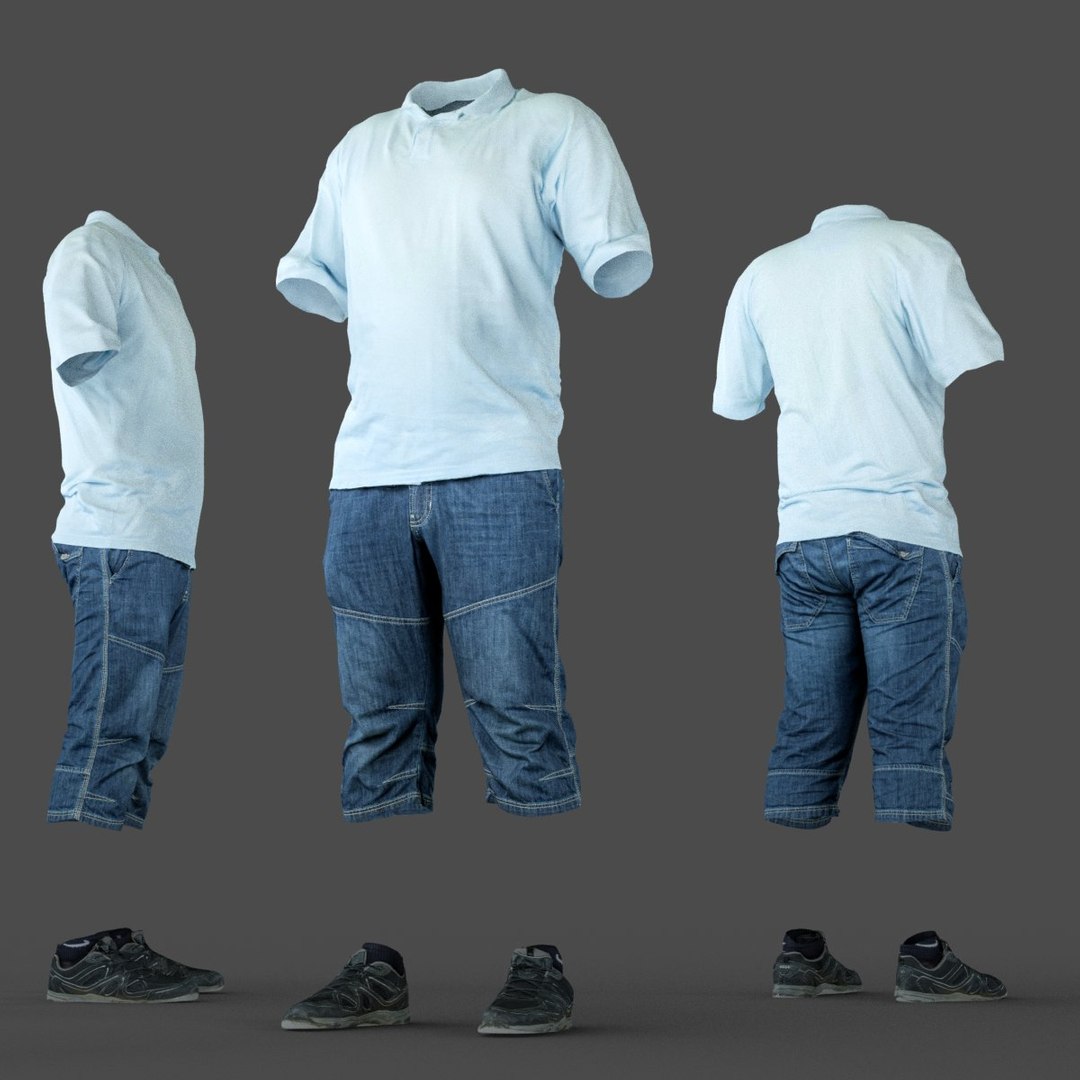 3D Male Clothing Outfit Model - TurboSquid 1329850