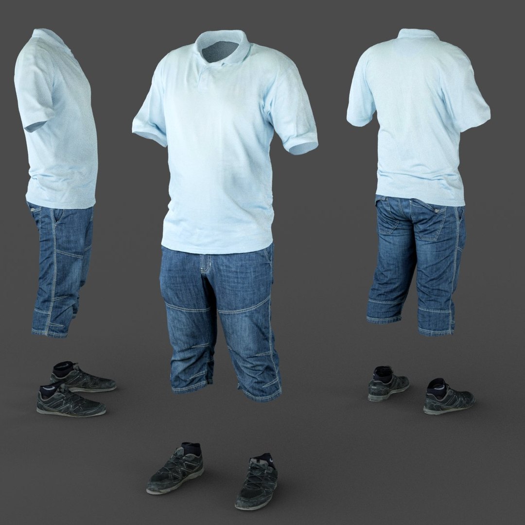 3D Male Clothing Outfit Model - TurboSquid 1329850