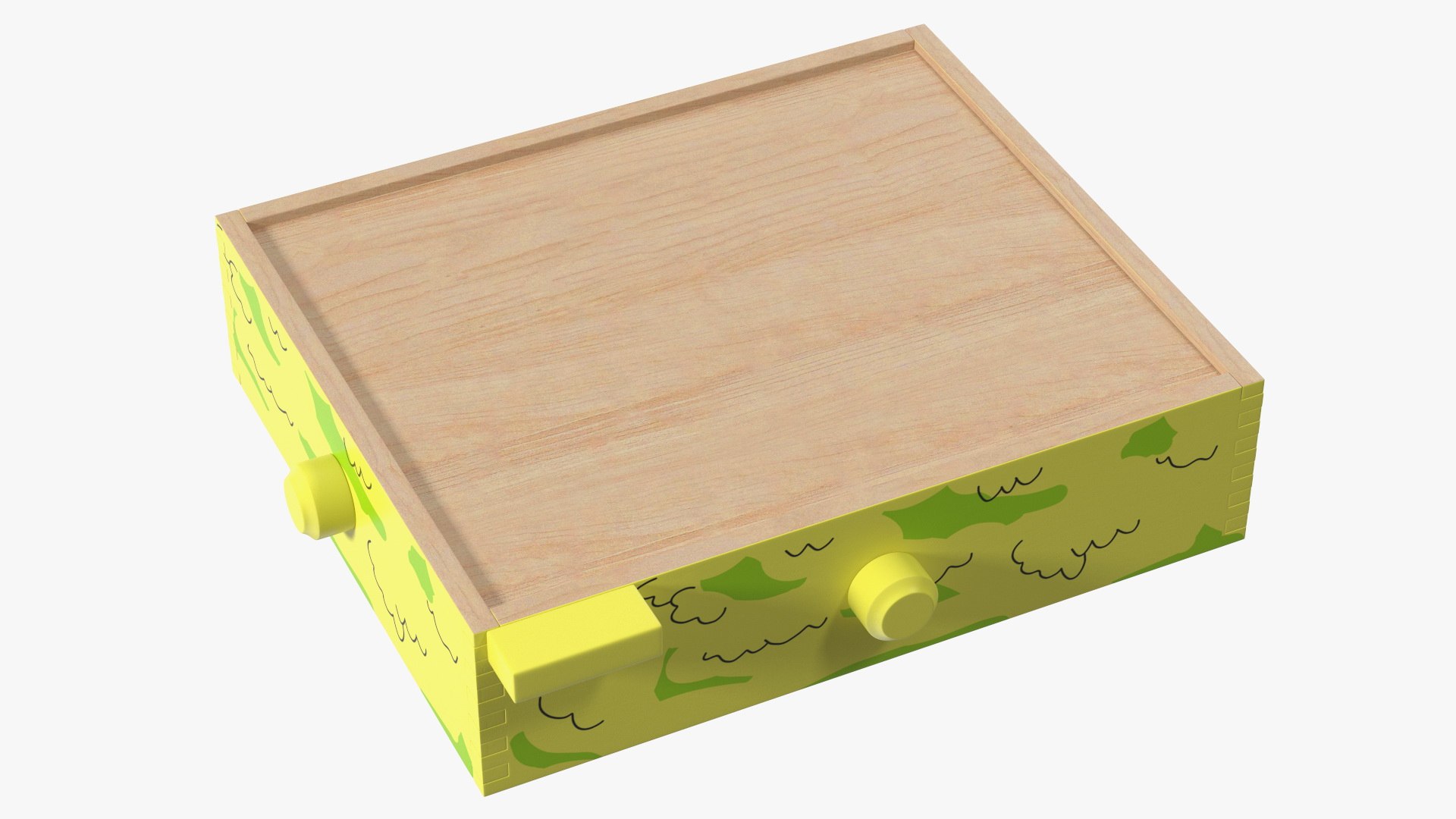 3D Wooden Maze Game With Steel Marbles Painted - TurboSquid 1782438