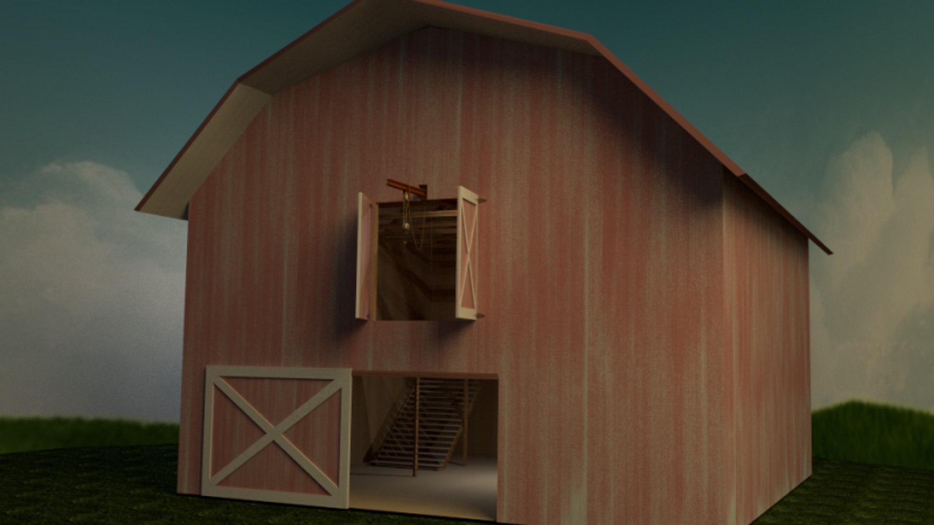 Old Barn 3d Model