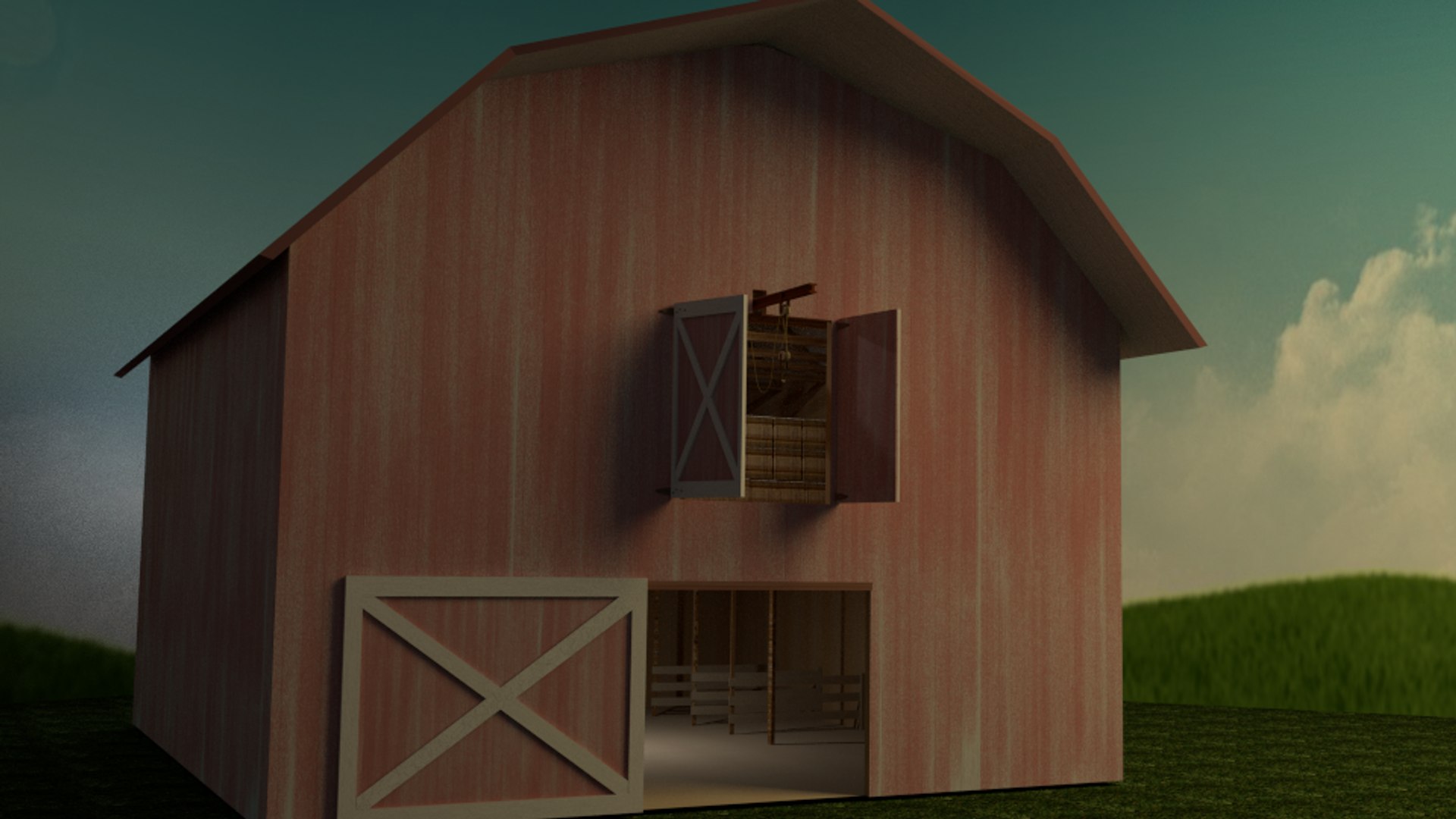 Old Barn 3d Model