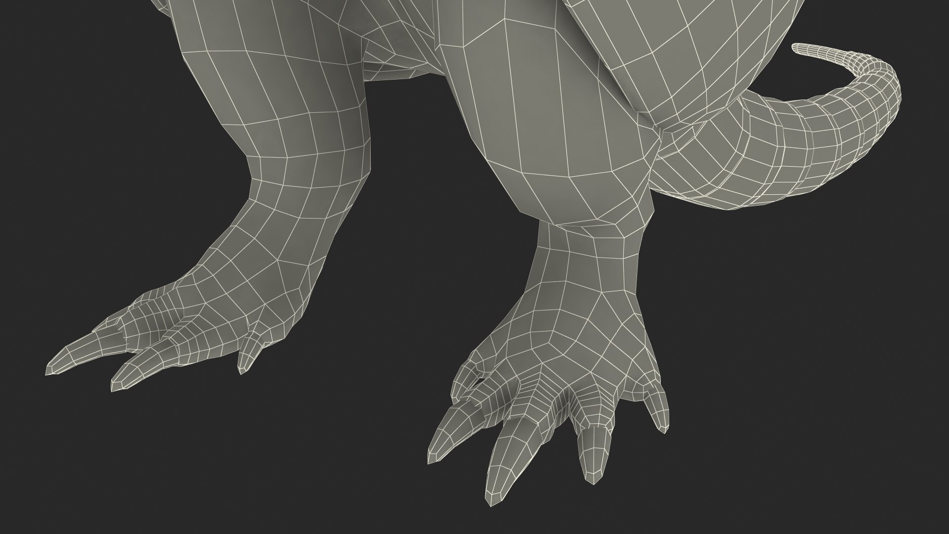 3D Armadillo In Hind Legs Pose Black - TurboSquid 2248259