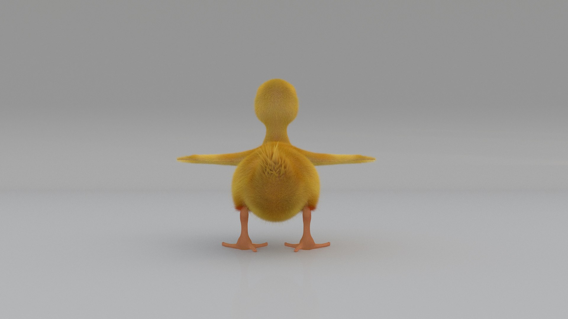 Duck Duckling FUR ANIMATED 3D Model - TurboSquid 1961967