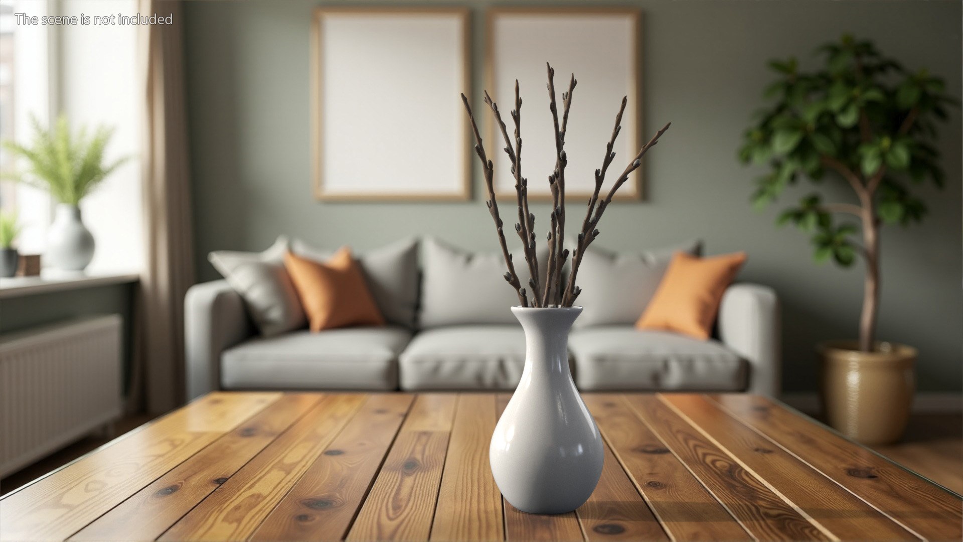 Dry Willow Branches In Vase 3D Model - TurboSquid 2396086