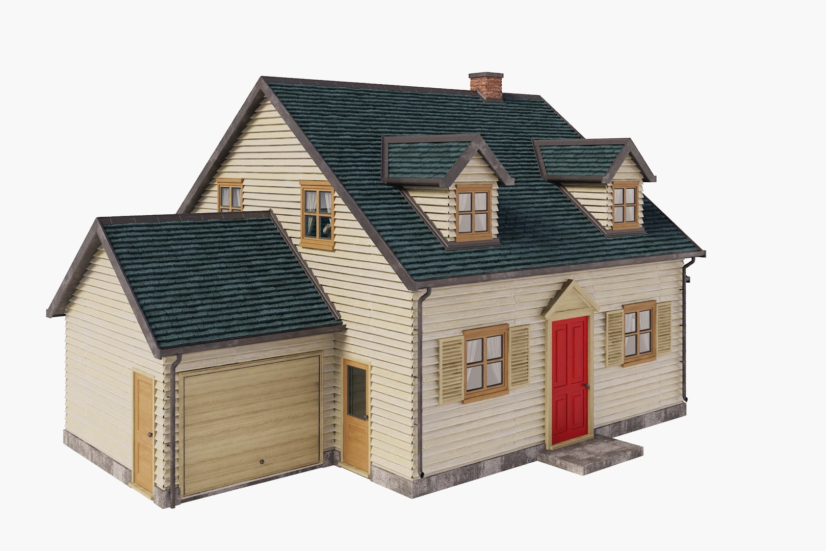 3D Suburban House - TurboSquid 2203900