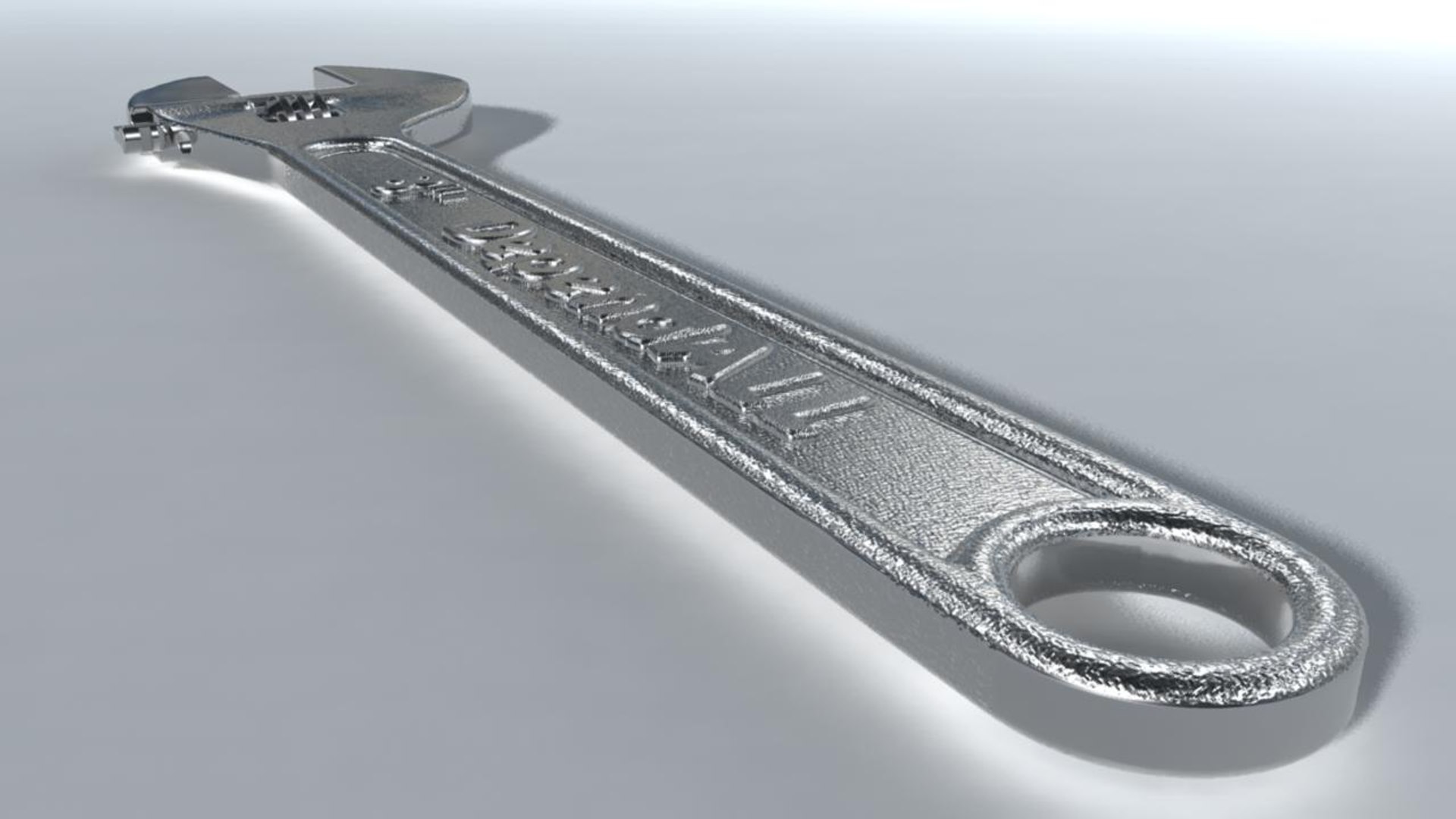 3d model adjustable wrench