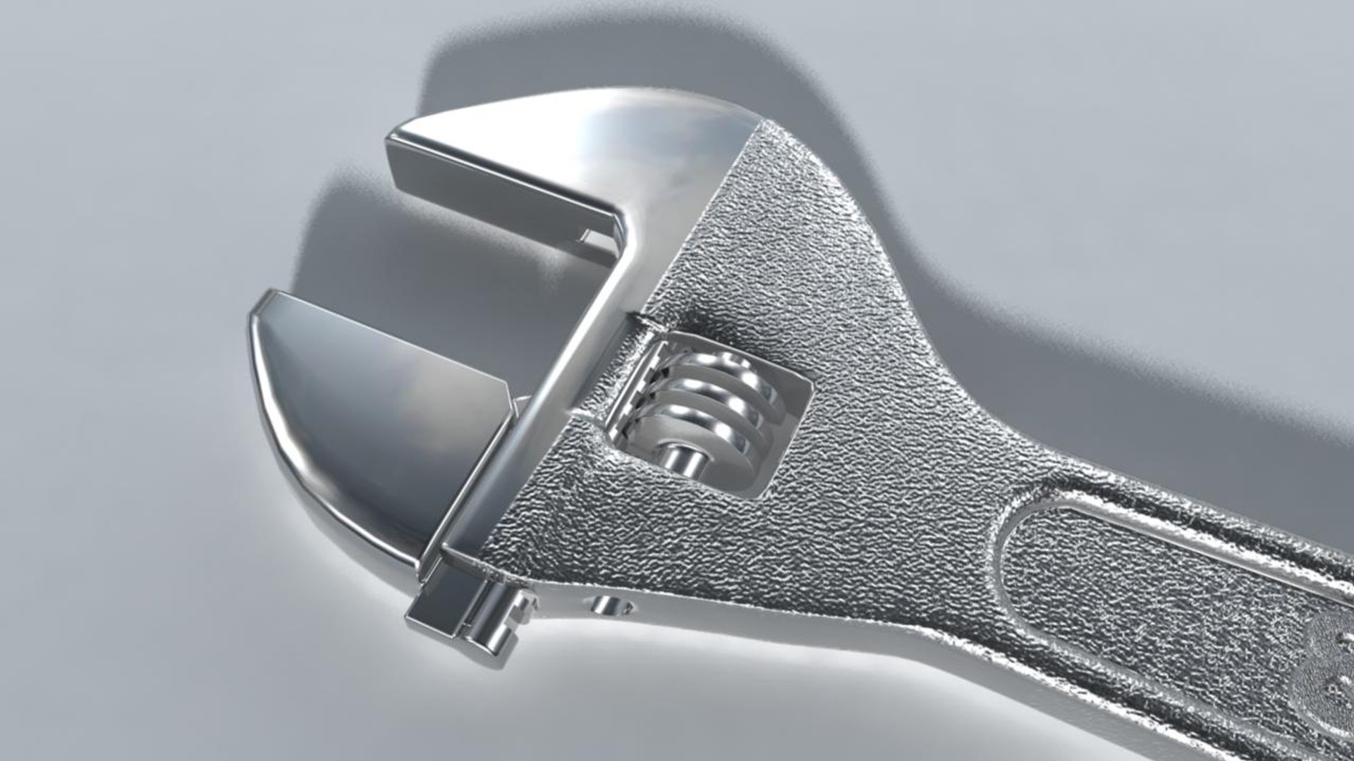 3d model adjustable wrench