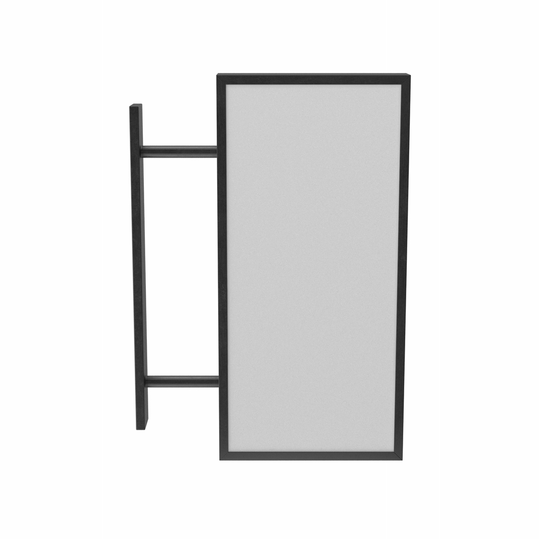 Wall Mount Street Billboard 3D Model - TurboSquid 2305625