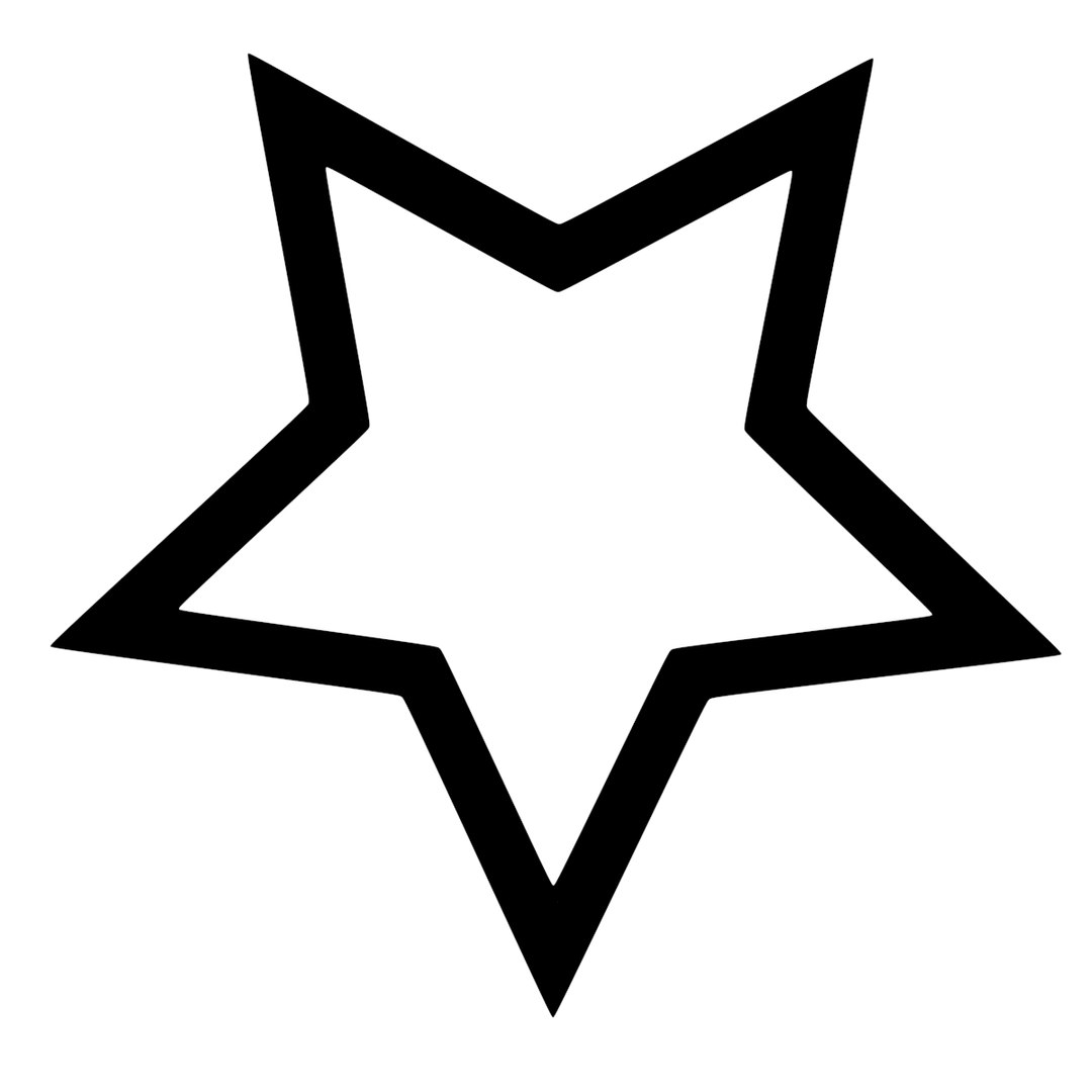 Star Outline 3d Model