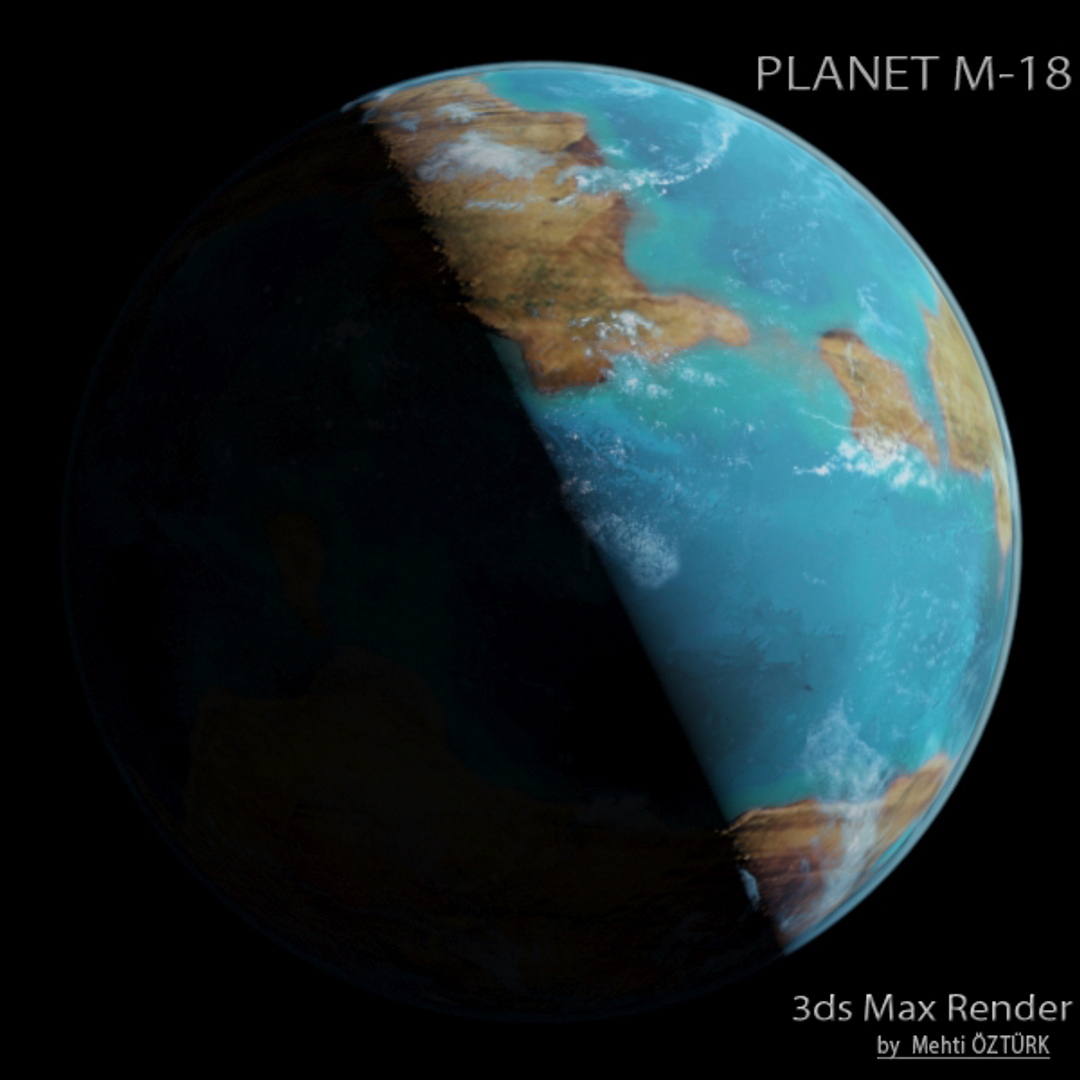 Planet M-18 M 3d Model
