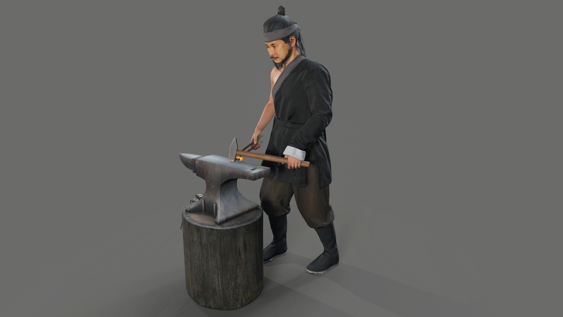 3D Blacksmith Character - TurboSquid 2237397