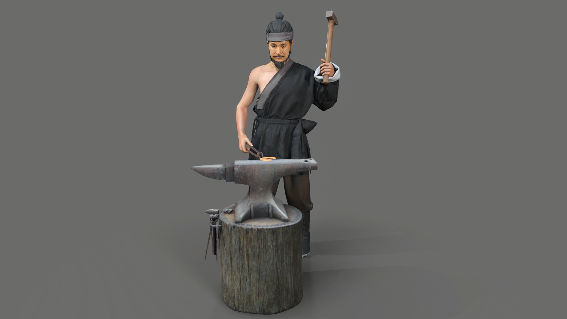 3D Blacksmith Character - TurboSquid 2237397