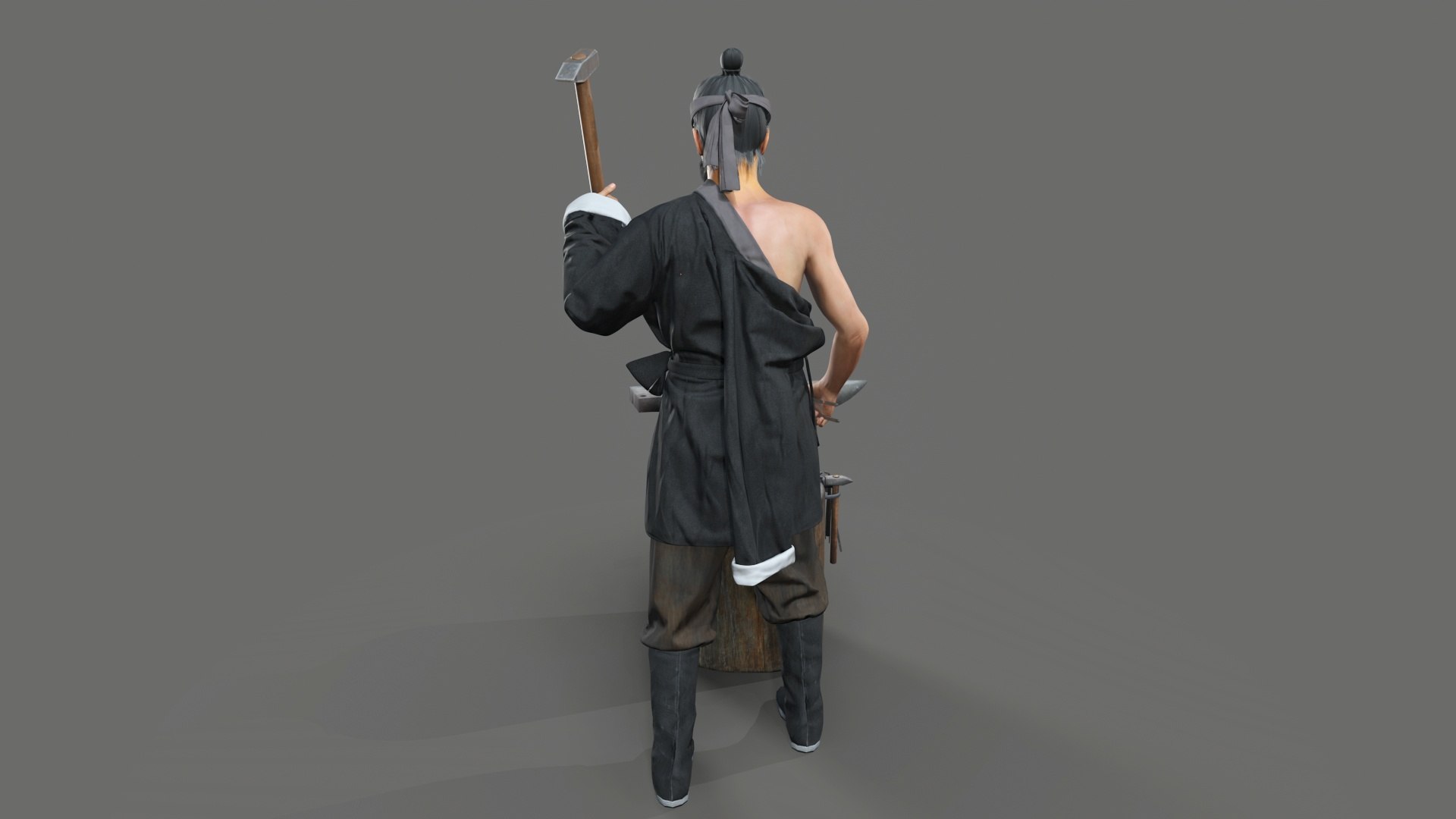 3D Blacksmith Character - TurboSquid 2237397