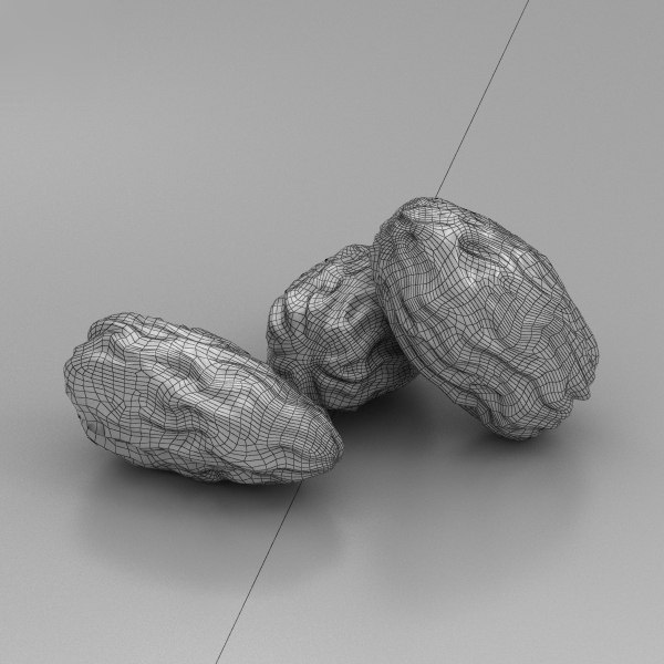 3D model dried dates - TurboSquid 1364408