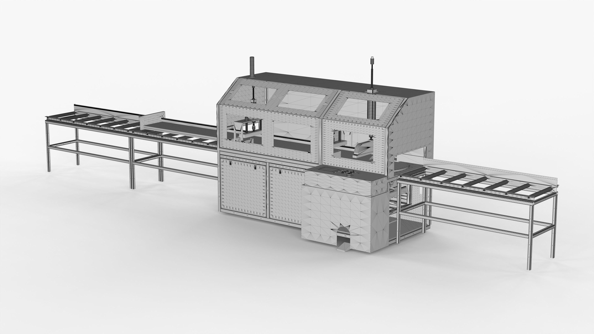 Automatic Aluminum Profile Cutting Machine 3D Model - TurboSquid 1985843