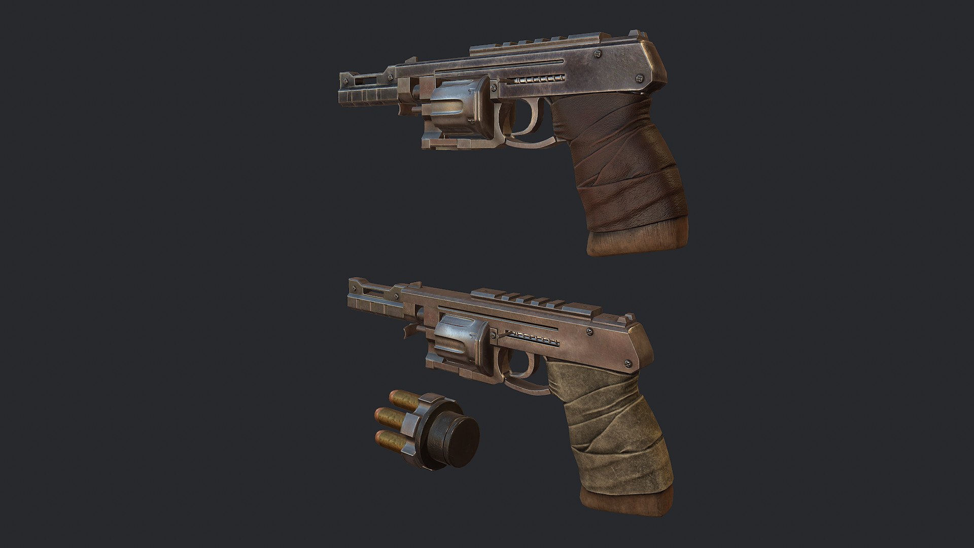 3D weapon gun pistol - TurboSquid 1385937