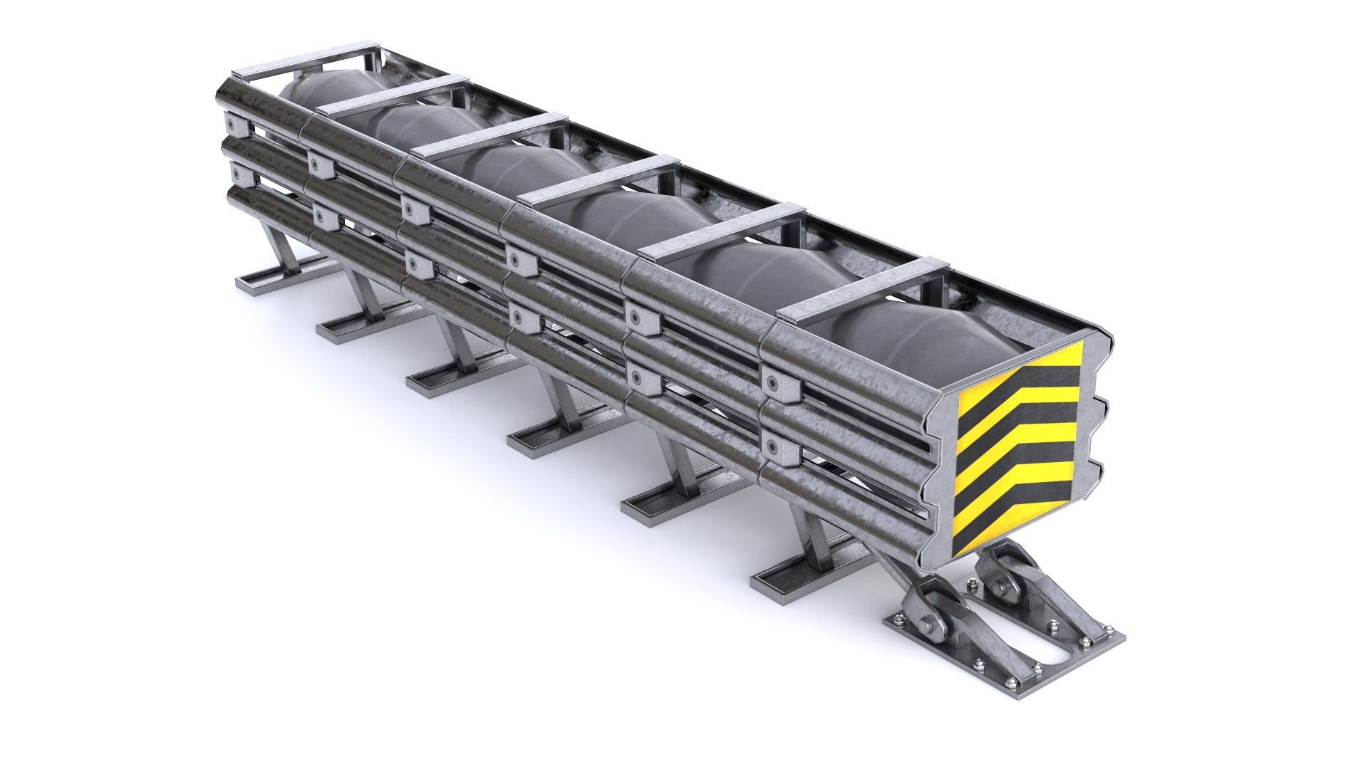 3D Crash Cushion - TurboSquid 1691086