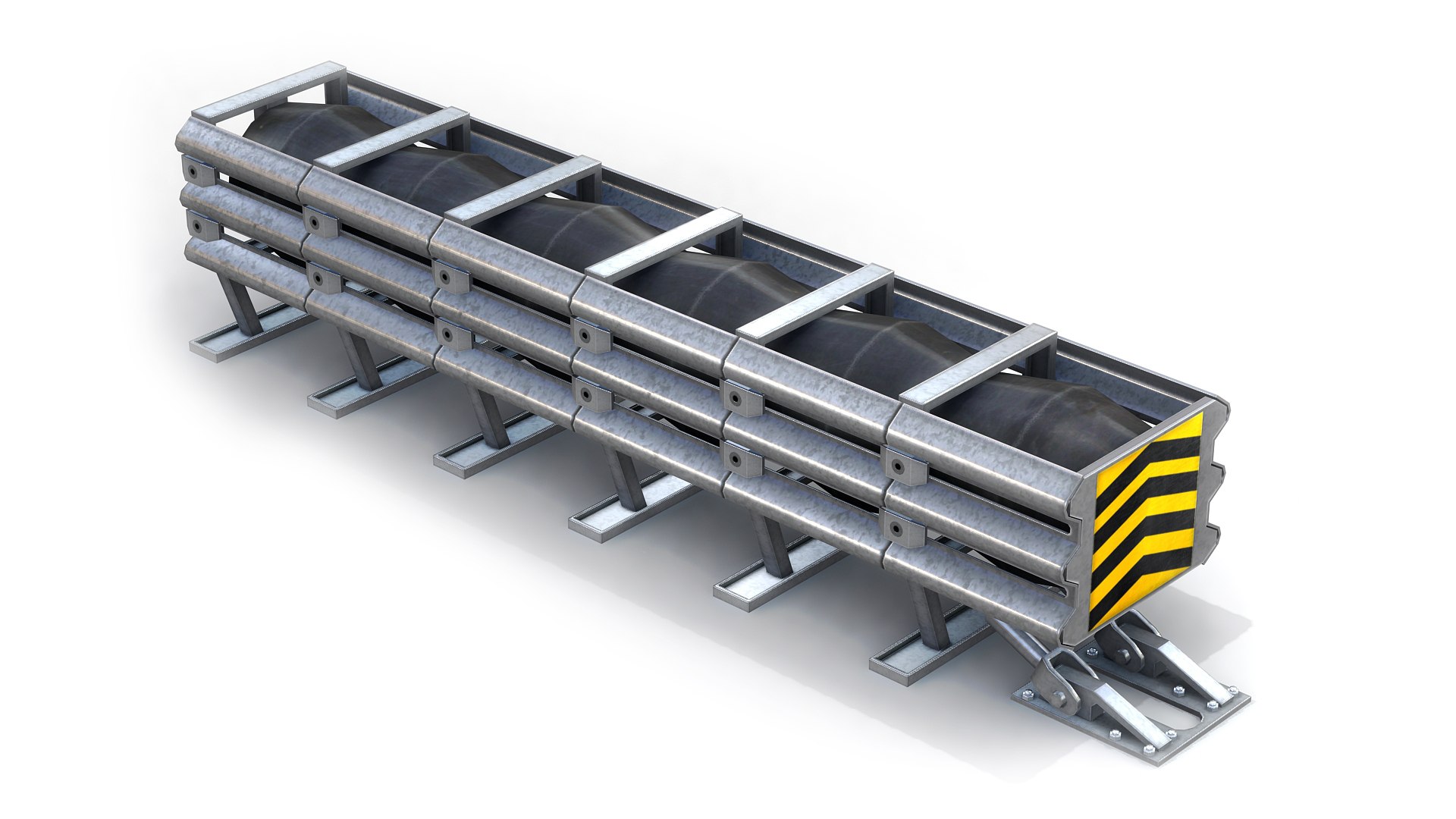 3D crash cushion - TurboSquid 1691086