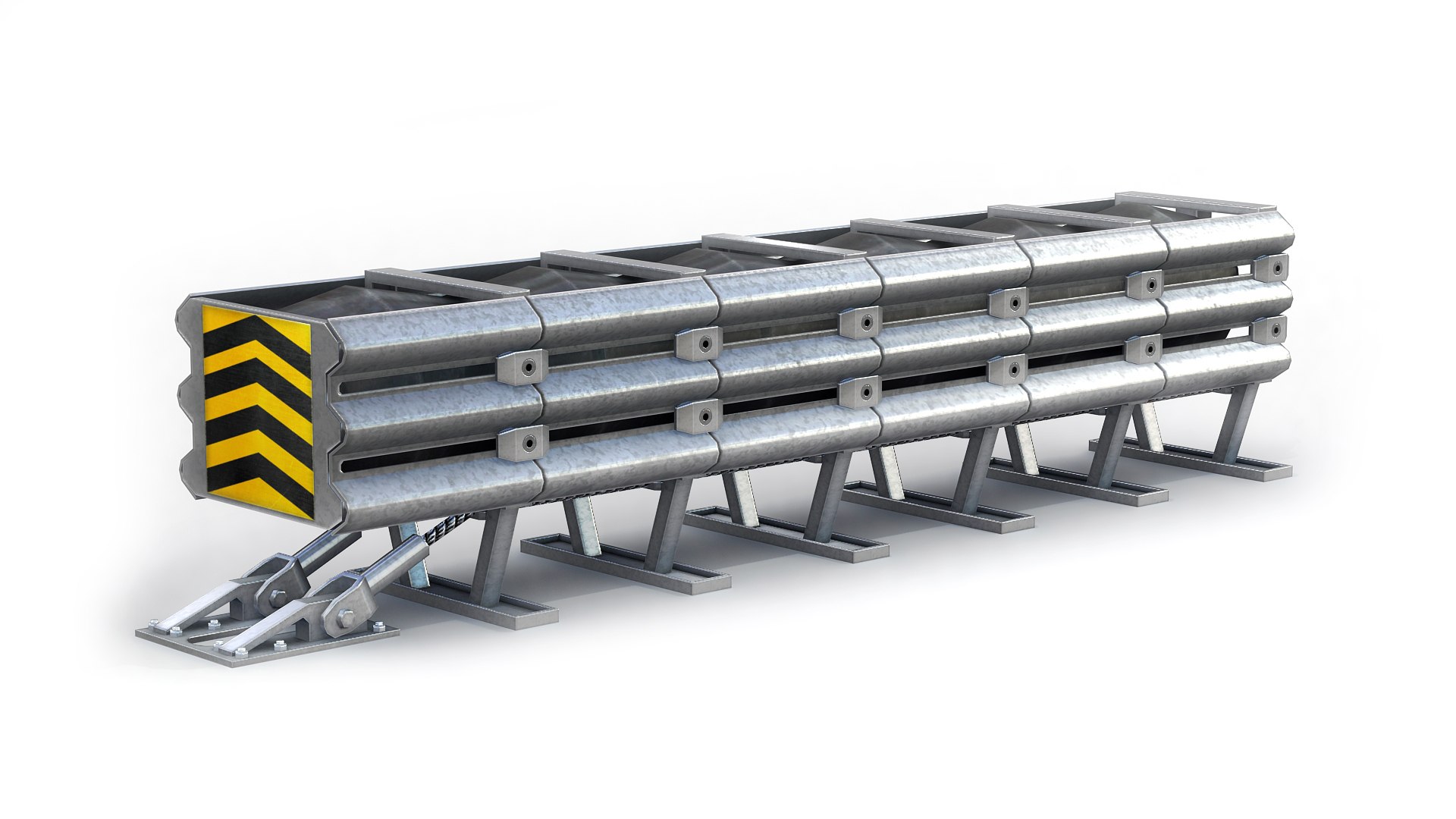 3D crash cushion - TurboSquid 1691086